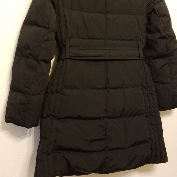 Talbots | Jackets & Coats | Talbots Belted Black Quilted Puffer Coat ...